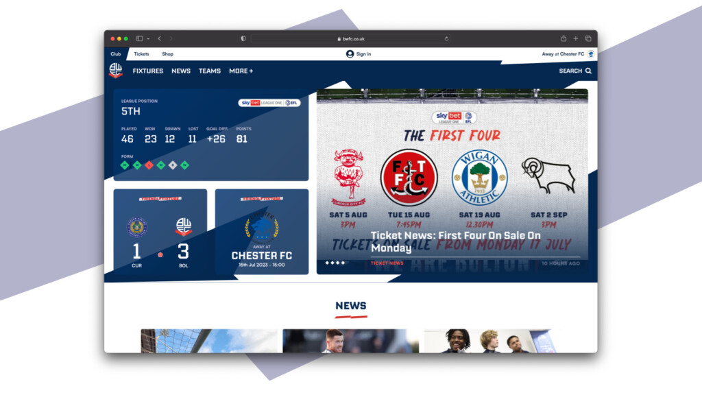 New Wanderers Website Kicks Off Fan Experience Upgrade : Other Media